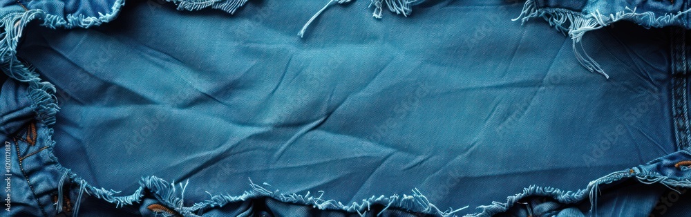 Destroyed Denim Texture: Bright Blue Jeans with Rugged Details ...