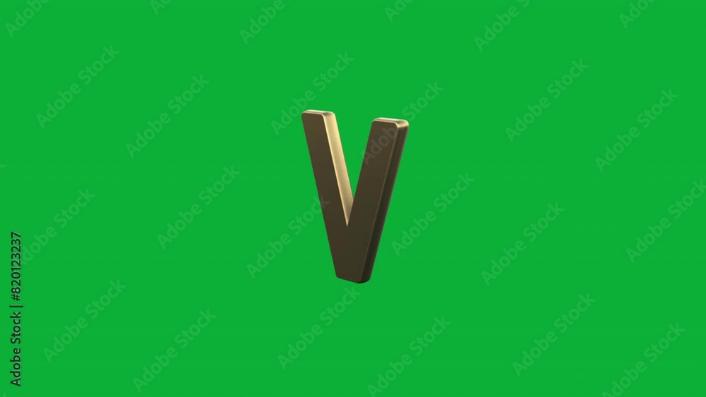 Eye-Catching Animated Golden Alphabet Letters for Dynamic Visuals ...