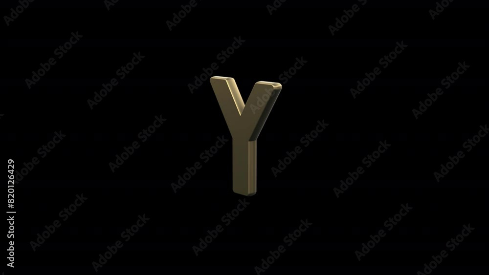 Cinematic Titles with Animated 3D Golden Letters: Create cinematic ...