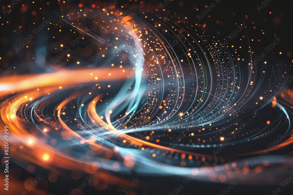 Visualizing efficiency: dynamic imagery of streamlined processes Stock ...