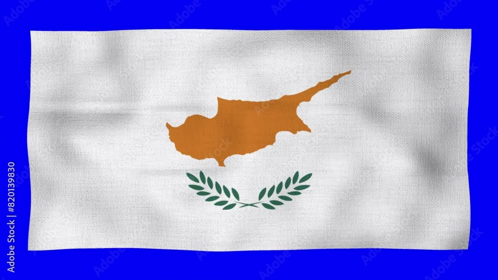 Cyprus's National Flag in a Dynamic Display: A Sign of Strength and ...