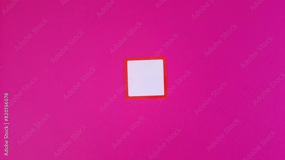 Yes and Question mark blinking alternately on Sticky note on pink ...