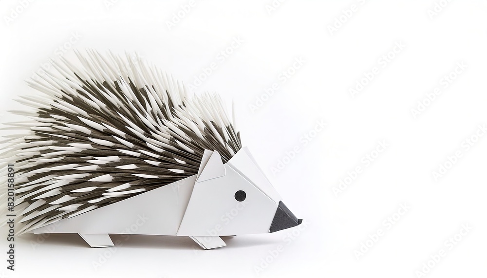 animal, wildlife and nature concept paper origami isolated on white ...