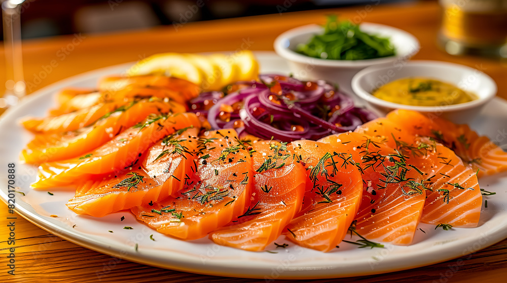 Arctic Char Gravlax - a traditional Swedish snack of cured Arctic char ...
