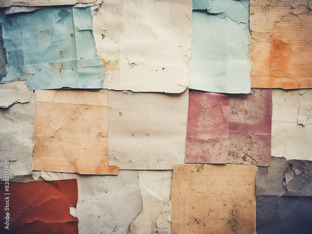 Vintage paper backgrounds feature faded colors for a nostalgic feel ...