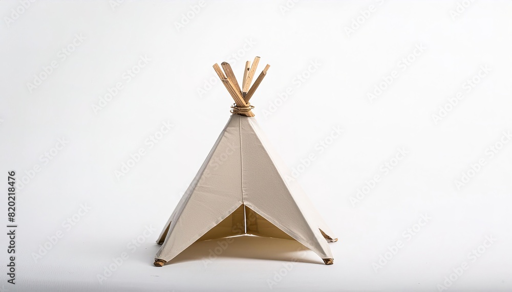 Native American people concept paper origami isolated on white ...