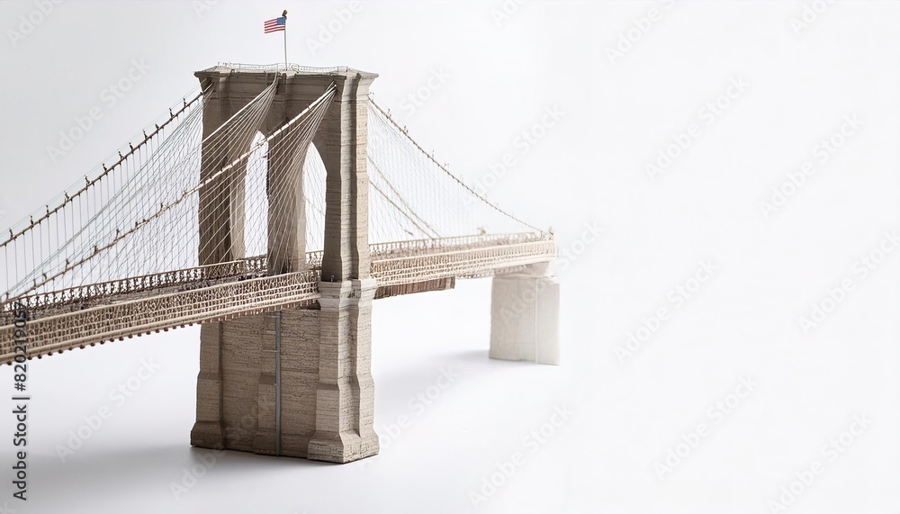 human made wonders of the world concept paper origami isolated on white ...