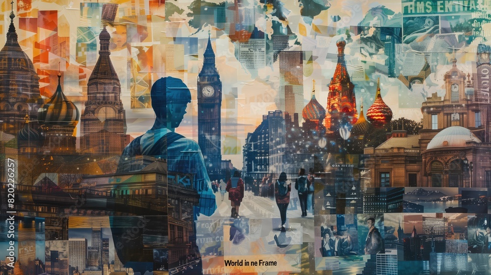 "World in One Frame": This collage combines images of different ...