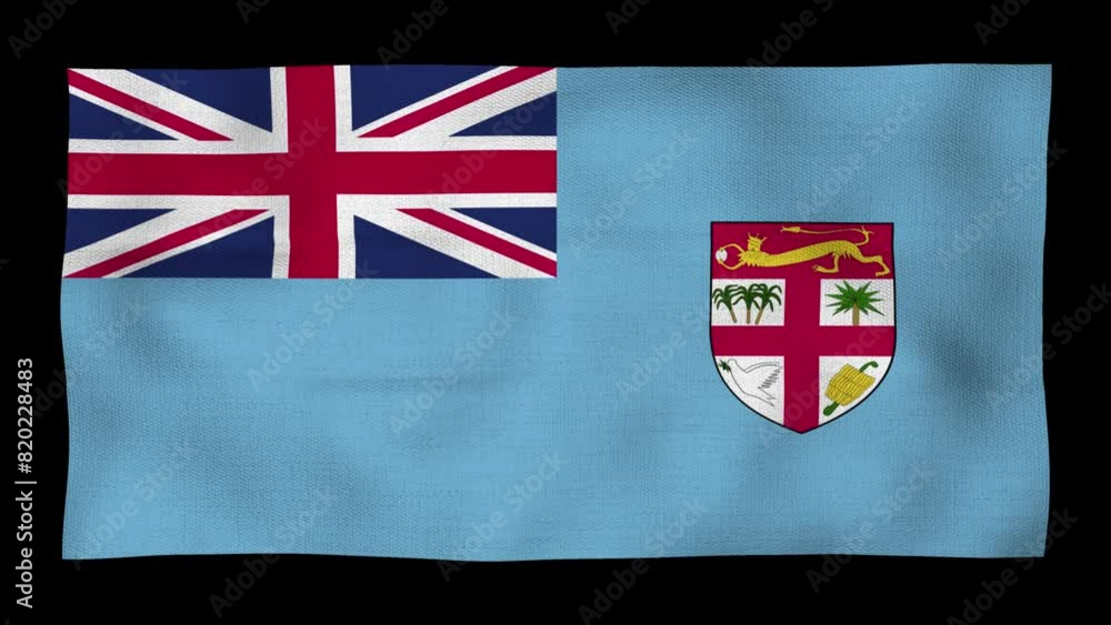 Fiji's National Flag in a Dynamic Display: A Sign of Strength and Unity ...