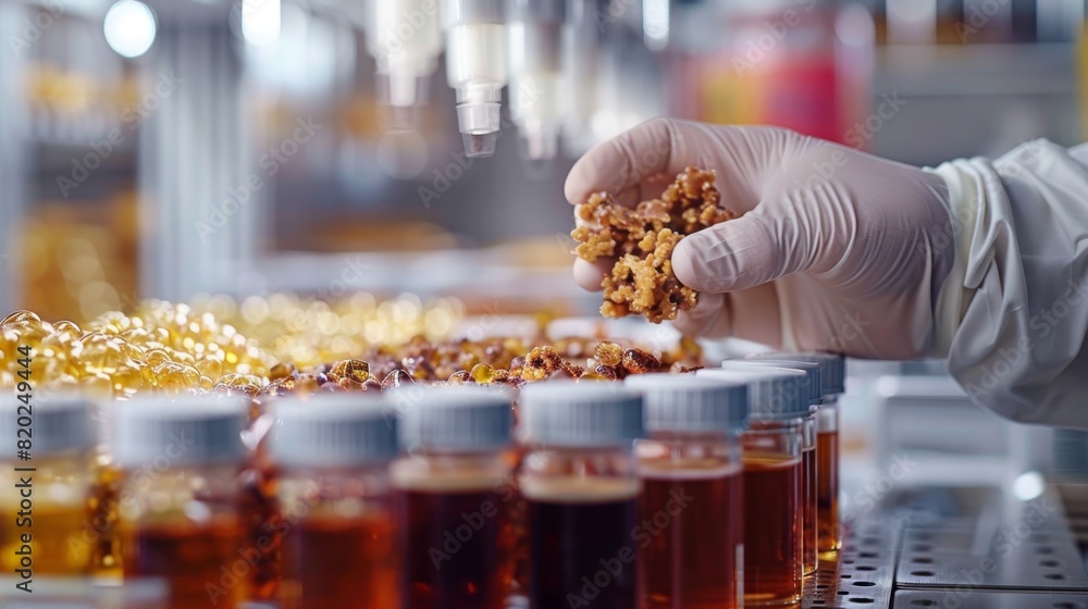 food safety analysis, lab technician using advanced spectrometry to ...