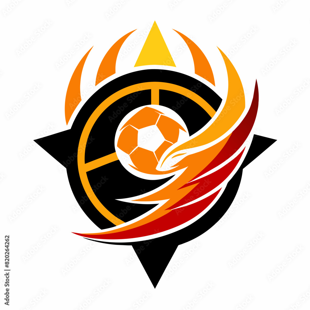 Vetor de Logo design for the futsal team, using the symbol of power and ...