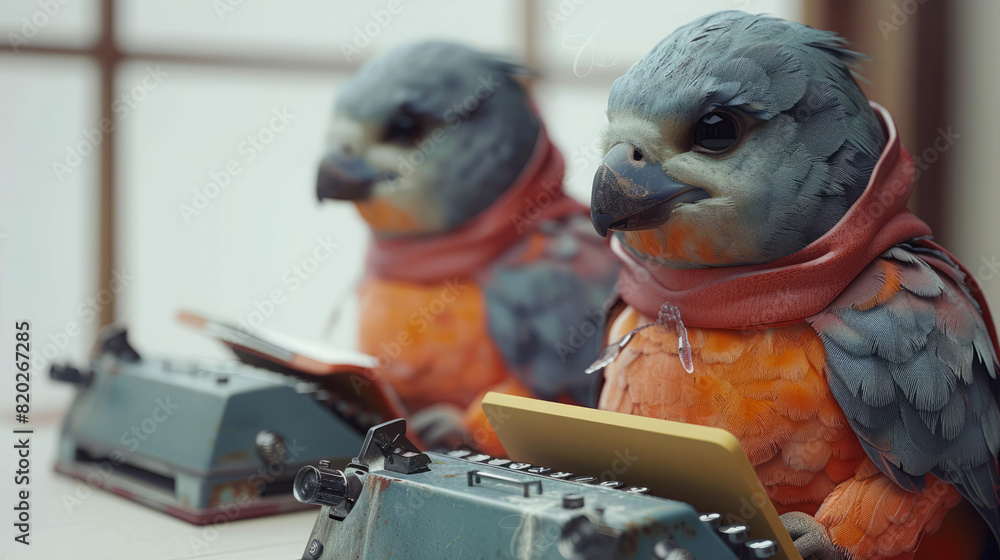 Award Winning National Geographic Minimal style, 3D birds in journalism ...