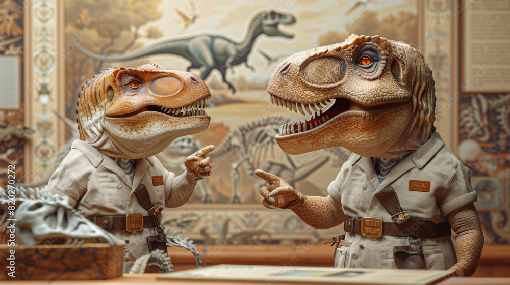 Award Winning national geographic Minimal style, 3D plump T Rex in ...