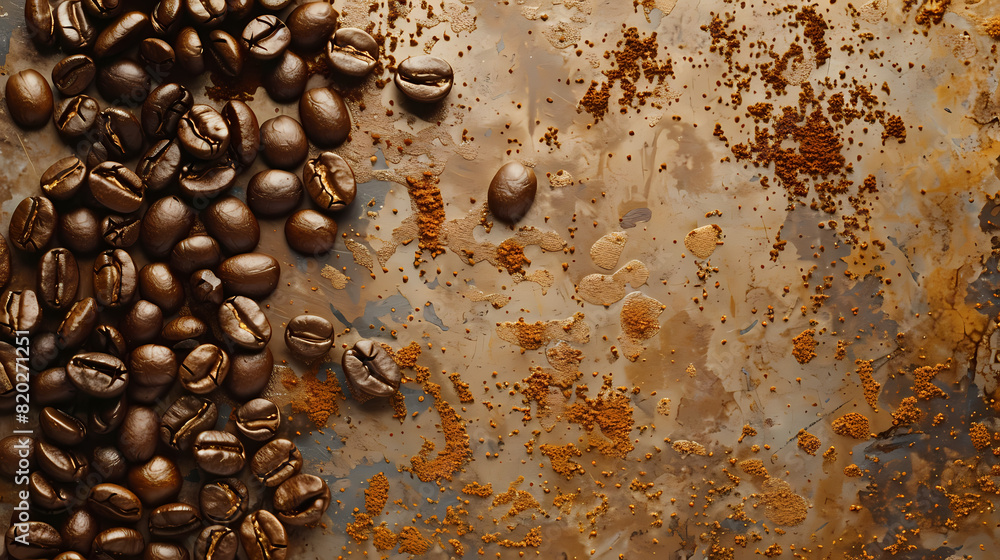 Cluster of Coffee Beans on Textured Surface - Aromatic Coffee Beans ...