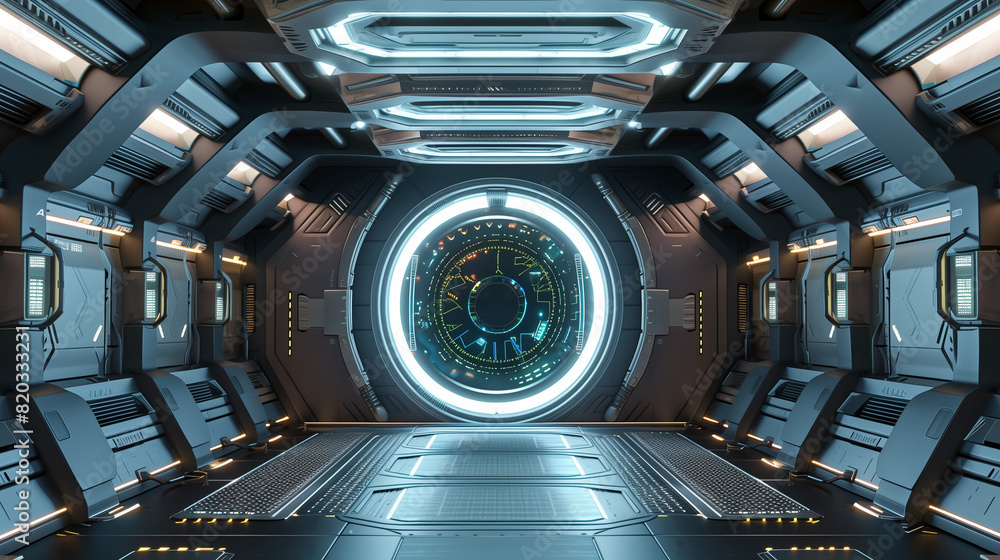 Podium background 3D light tech stage future platform game abstract ...