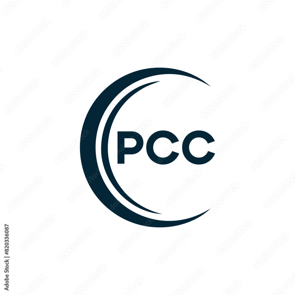 PCC logo. P C C design. White PCC letter. PCC, P C C letter logo design ...