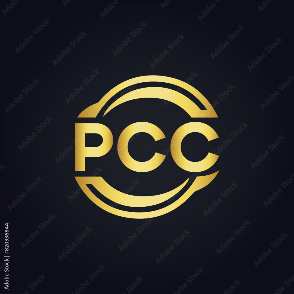 PCC logo. P C C design. White PCC letter. PCC, P C C letter logo design ...