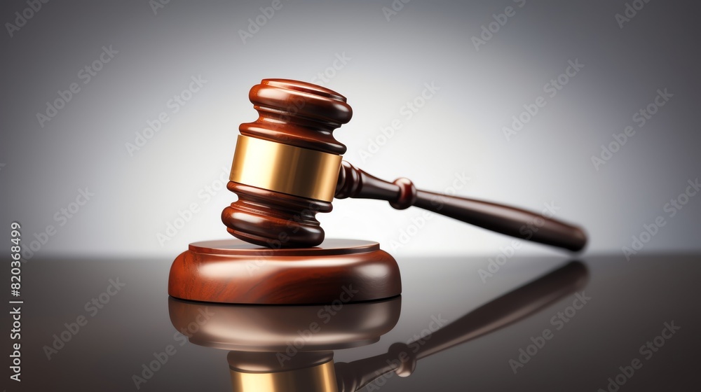 The gavel is a symbol of authority and justice. It is used to maintain ...