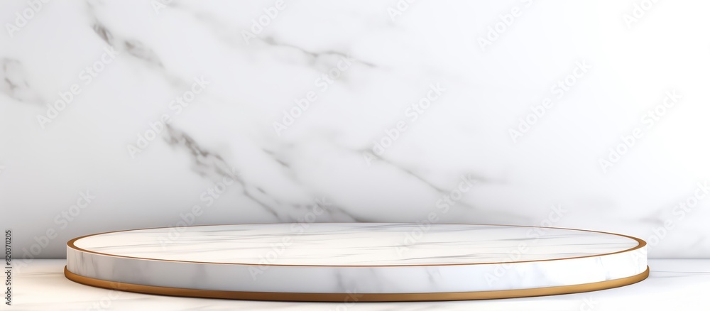 Round marble slab for product showcase, offering an elegant and ...