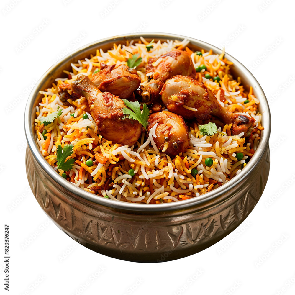 Chicken biryani Spicy Indian Malabar biryani Hyderabadi biryani, Dum ...