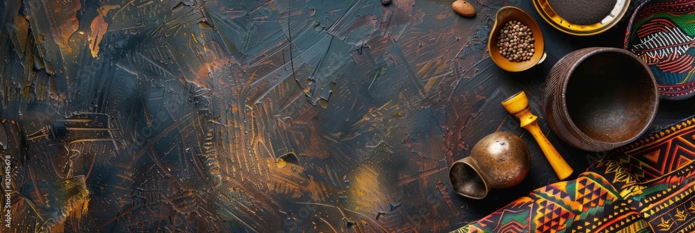 Art and Heritage background. Happy African Heritage Day. African World ...