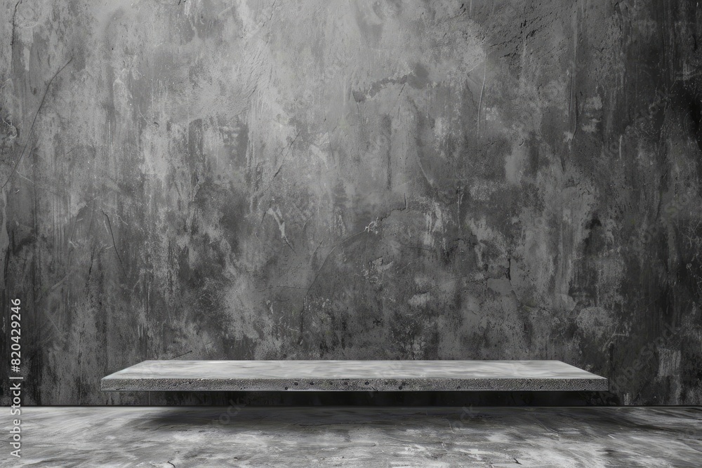 imagine Empty Gray Wall Room interiors Studio Concrete Backdrop and ...