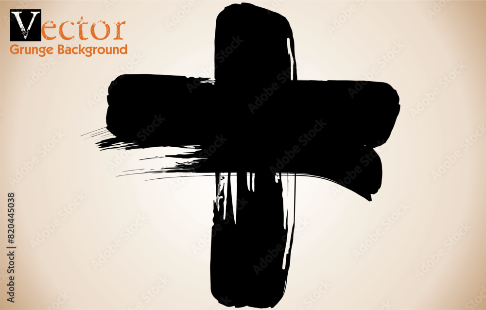 Plus symbol. Sign in hand drawn style. Illustration isolated on white ...