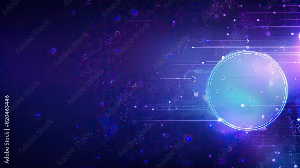 artificial intelligence technical hacker education and technology, blue ...