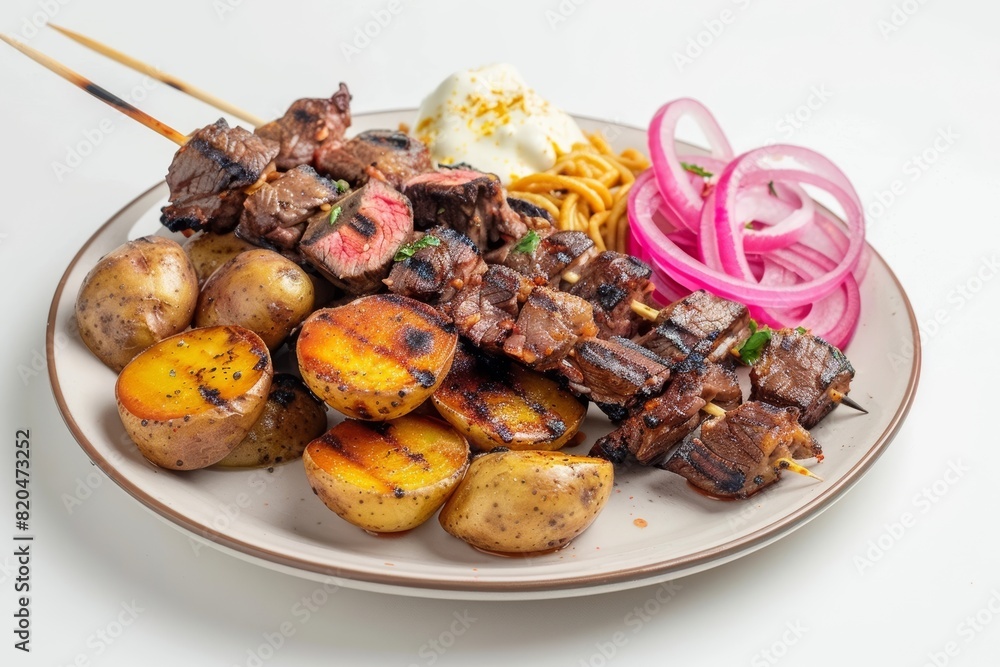 Peruvian Anticuchos: Grilled Beef Heart Skewers with Aji Amarillo Sauce ...