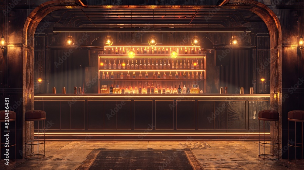 Vintage Speakeasy Theme Party Background with Ample Copy Space - Retro ...