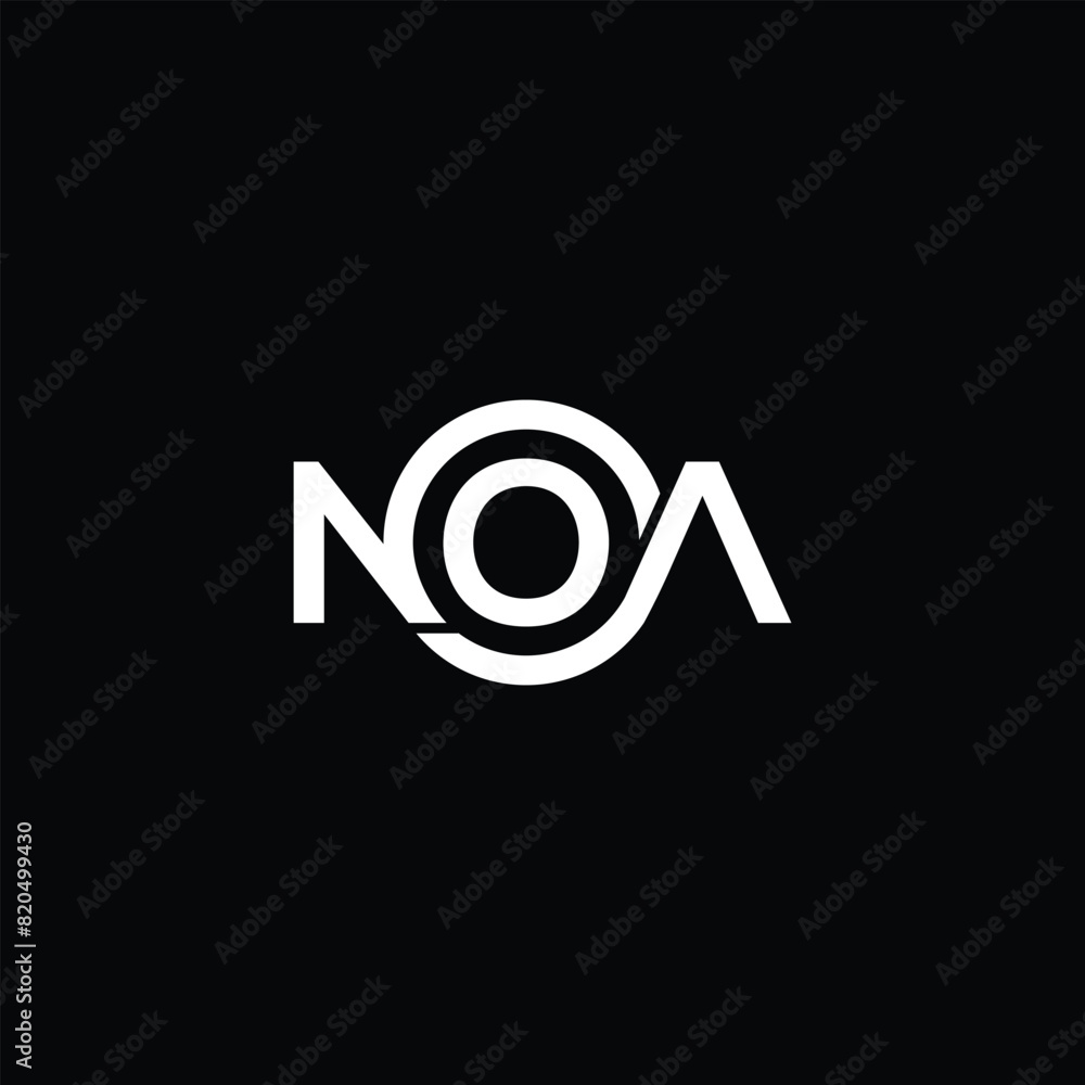 NOA logo and brand identity Stock Vector | Adobe Stock
