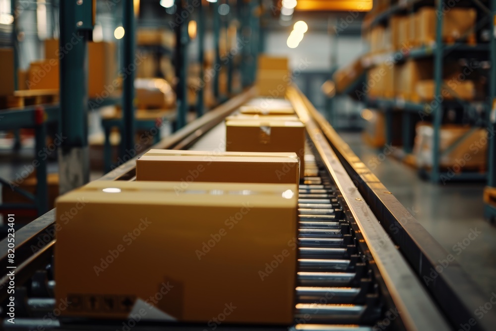 A box ordered by the customer is in the manufacturing process and ...