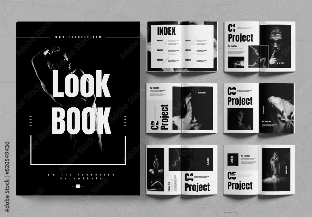 Look Book Layout Stock Template | Adobe Stock