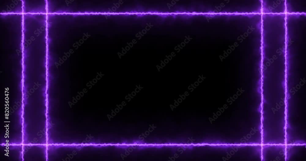 4K Neon Line with bright flashing in an alpha channel. Bright flashing ...