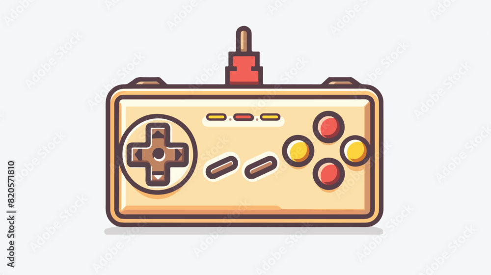 Retro joystick. Vintage video game controller of 70s Stock Vector ...