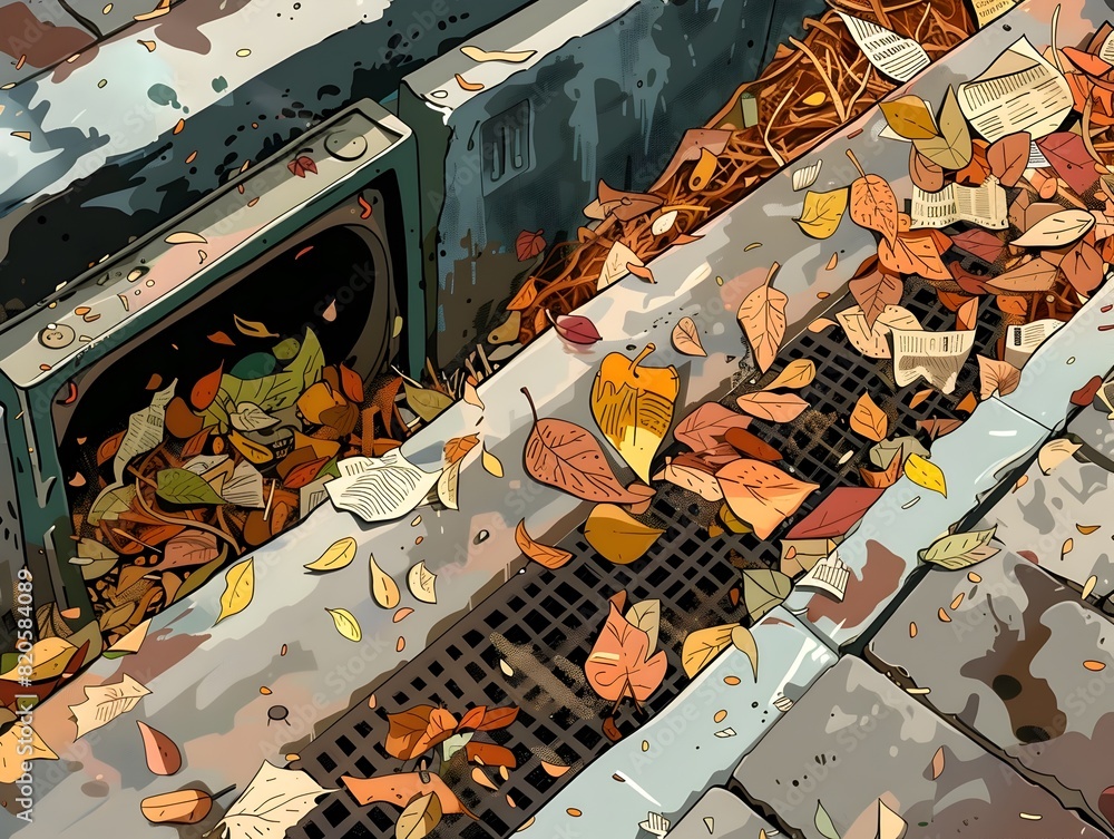 Clogged Urban Drainage System A Metaphor for Overconsumption and its ...