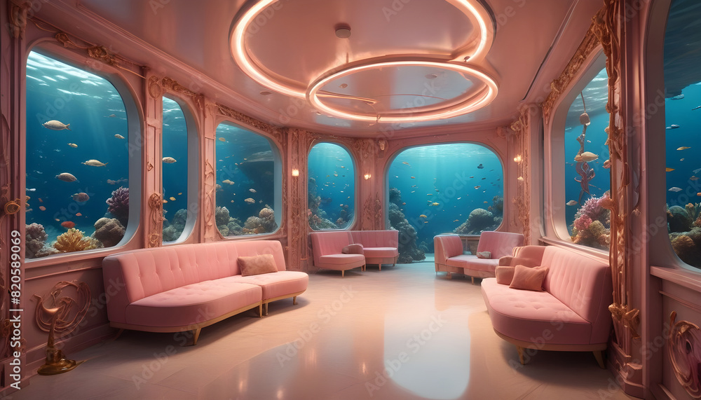 Showcase the underwater environment where submarine cables are ...