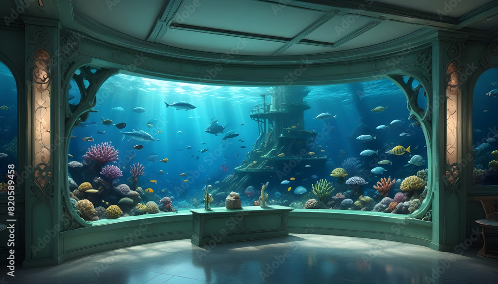 Showcase the underwater environment where submarine cables are ...
