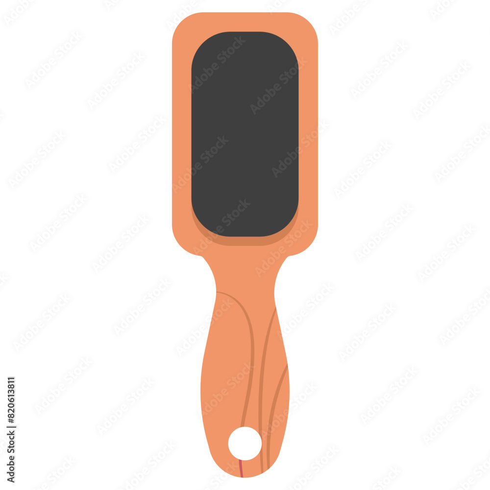 Foot scrubber for dead skin remover vector cartoon illustration ...