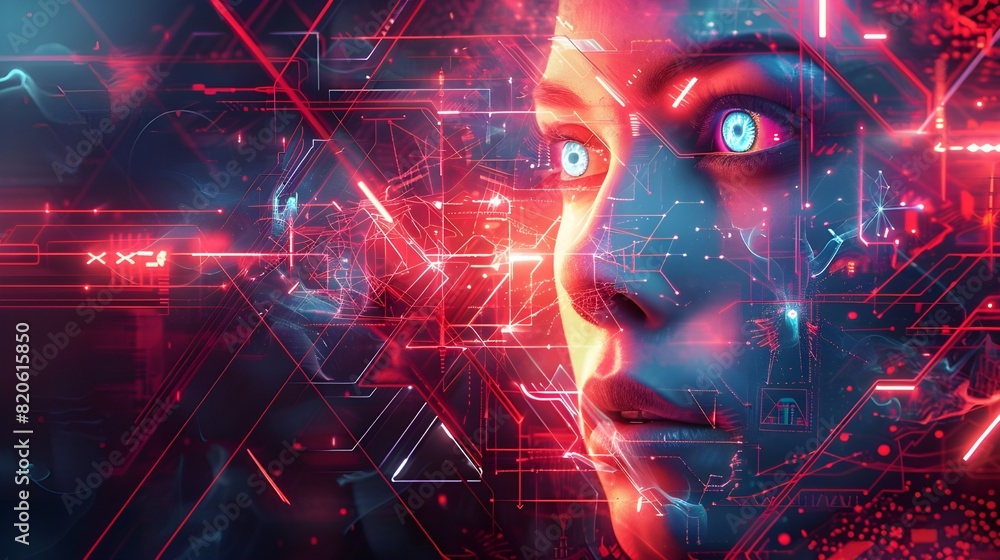 Abstract radiology patterns background, 3d render futuristic modern ...