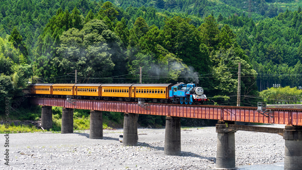 Shizuoka, Japan - April 10 2022: Thomas the Tank Engine steam ...