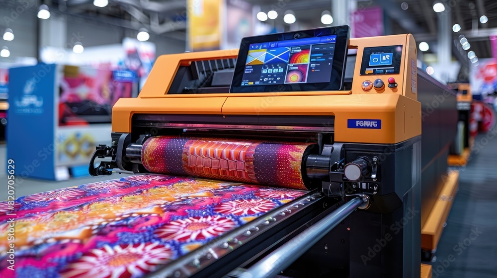 Colorful high-resolution photo of a large format wide-angle vinyl wrap ...