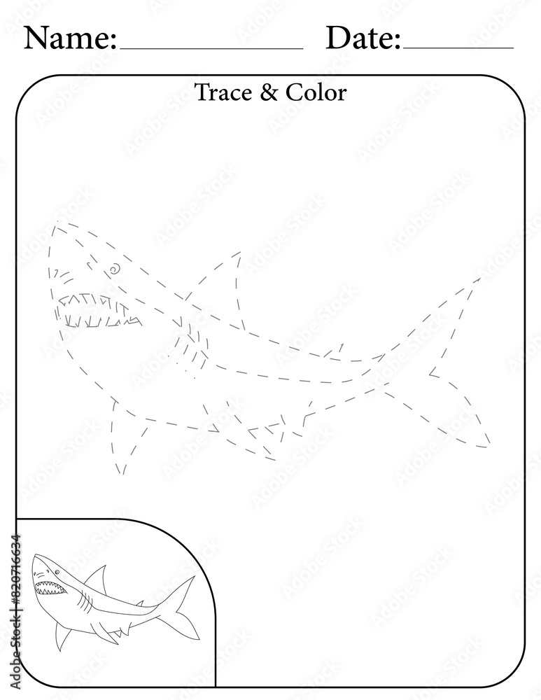 Shark Printable Activity Page for Kids. Educational Resources for ...