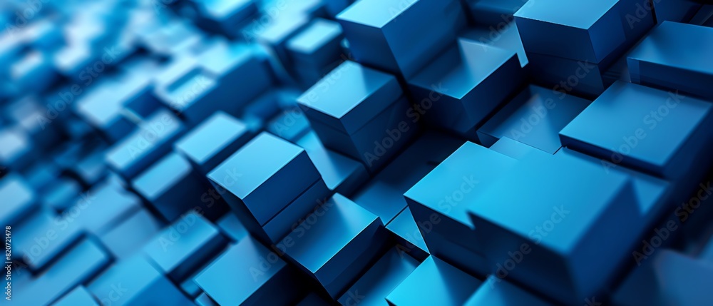 Dynamic geometric background showcasing 3D cubes in varying shades of ...