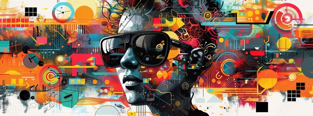 Design art concept abstract contemporary modern background business ...