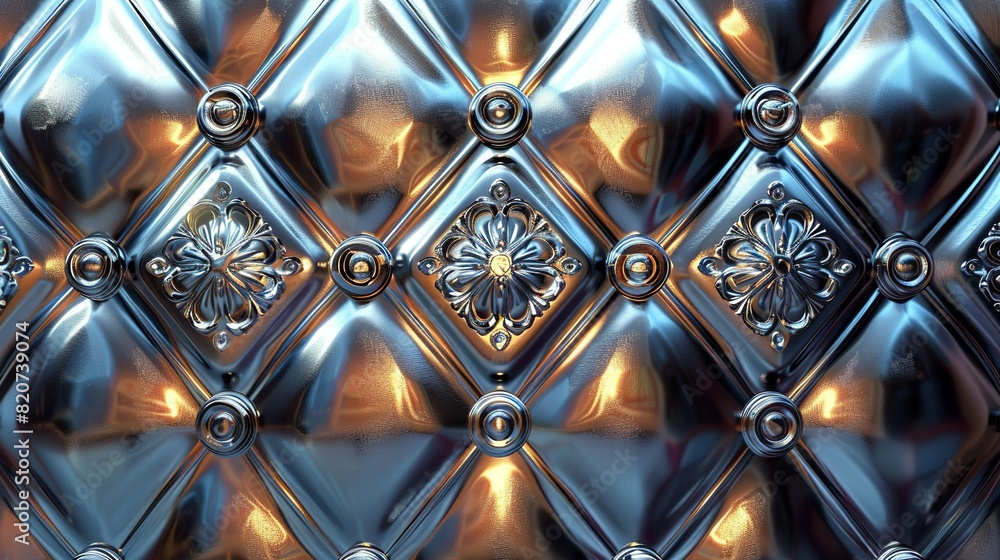 Background Texture, Glossy metal texture with a polished, reflective ...