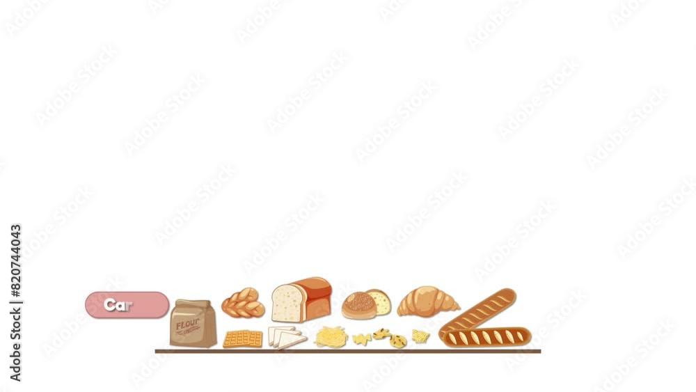 Building a Balanced Diet: Animated Food Pyramid Stock Video | Adobe Stock