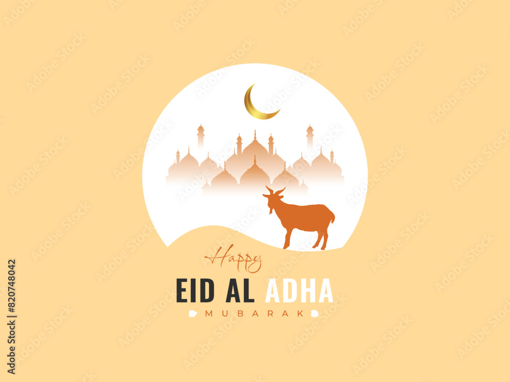 Bakrid eid al adha wishes or greeting social media post design with ...