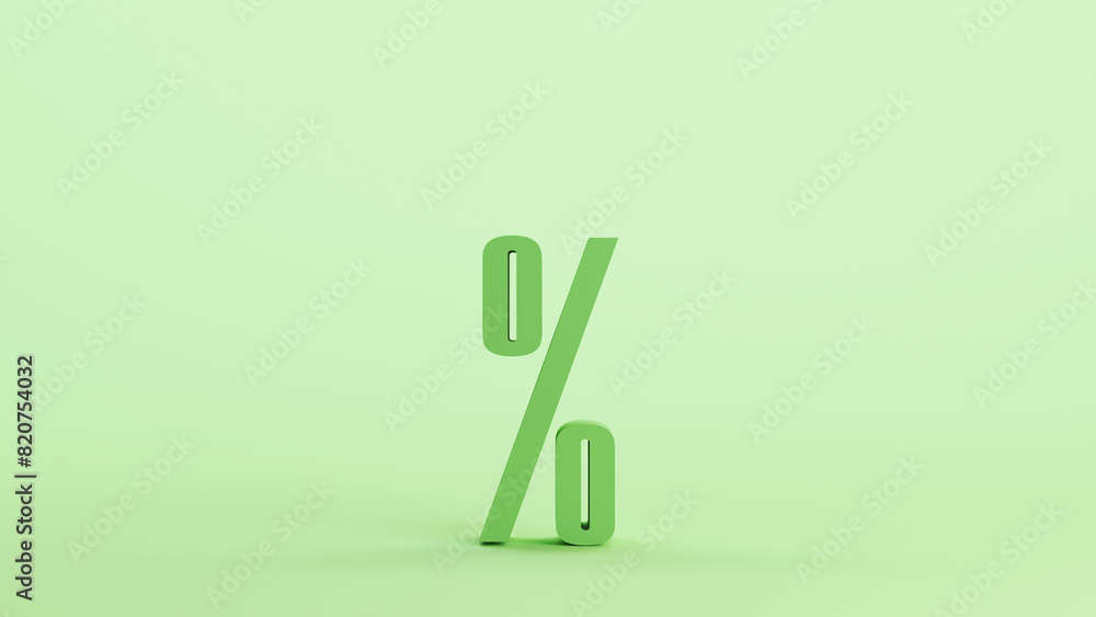 Green percent percentage divided proportion symbol typography type mint ...