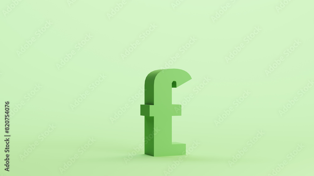 Green pound sterling money currency economy symbol typography mint ...